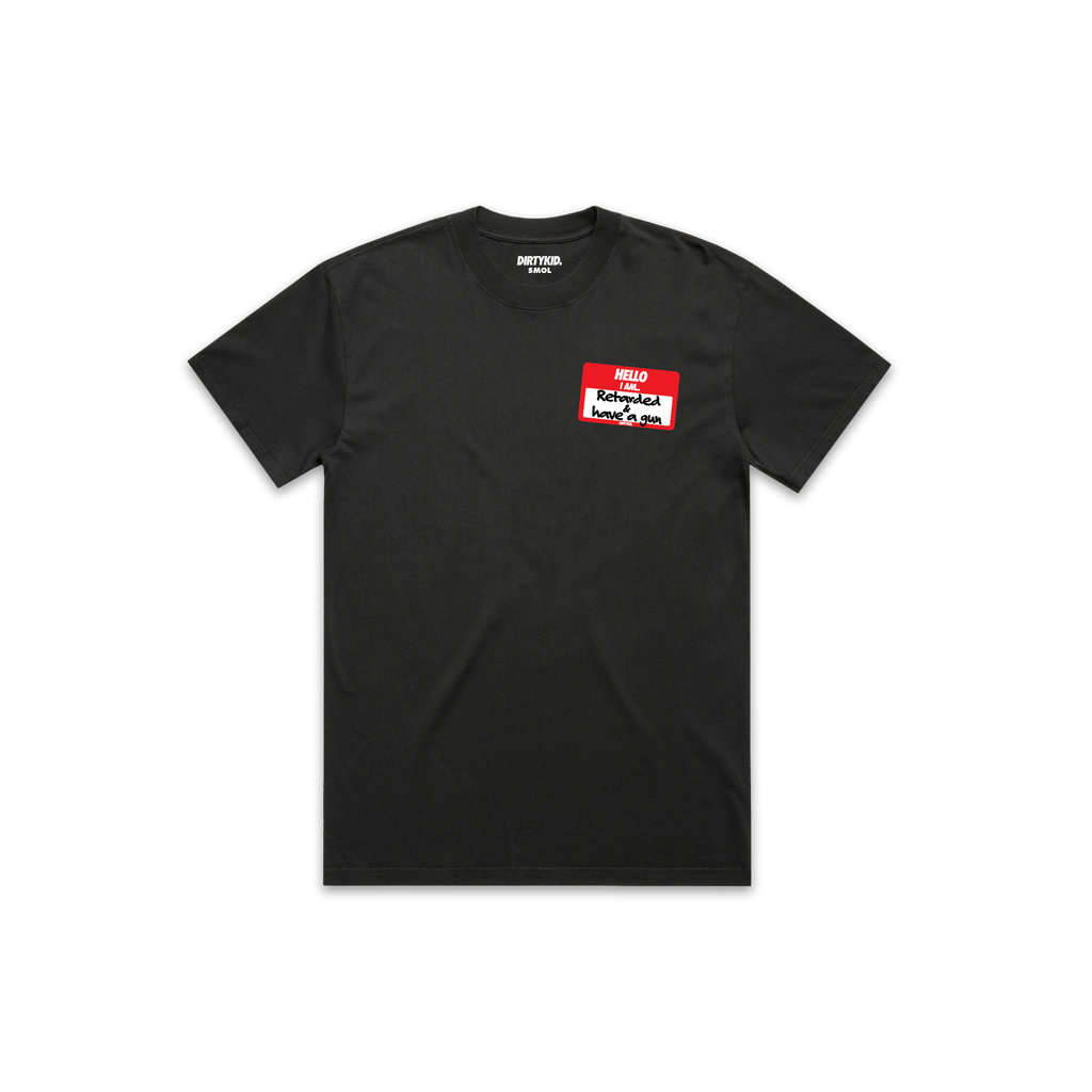 Hello My Name Is Tee - Black – Dirty Kid Co